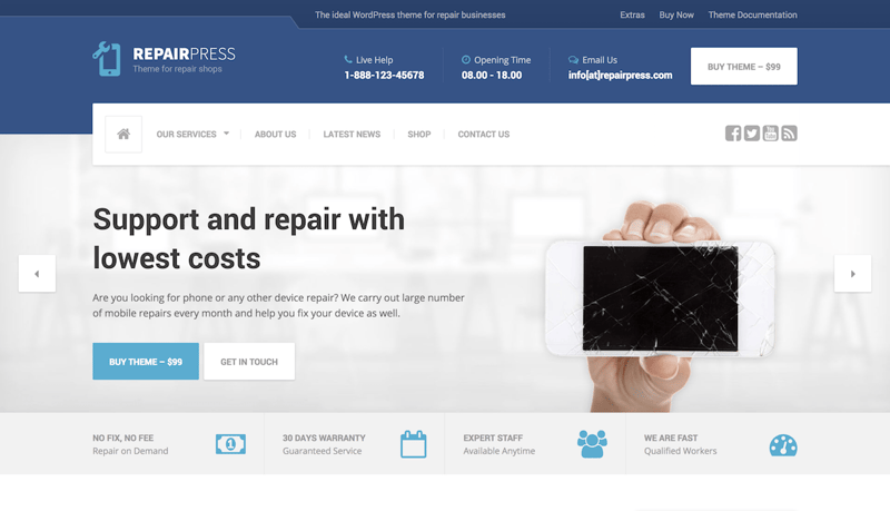 Top 9 Best WordPress Themes for Computer Repair Businesses in 2022